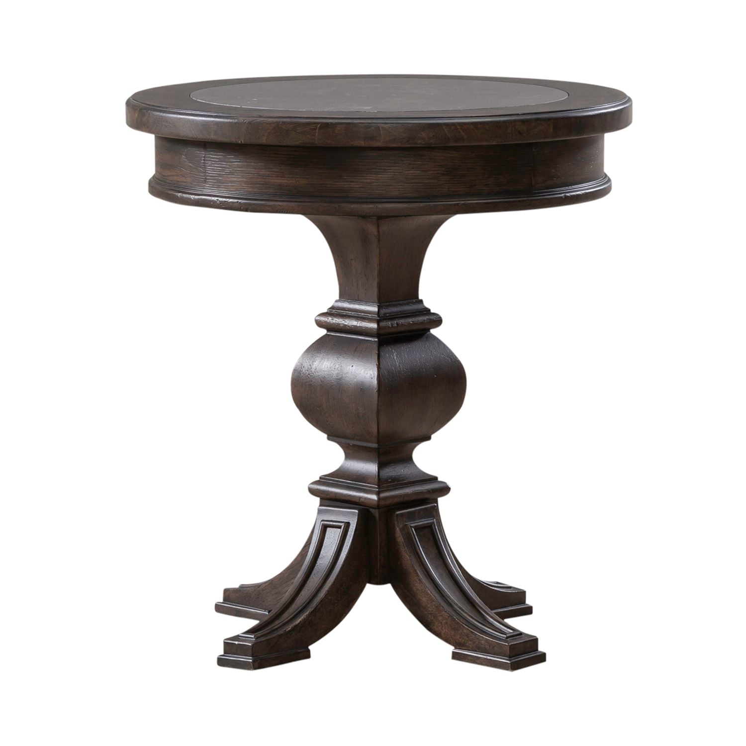 Riven Round Chairside Table – John V Schultz Furniture